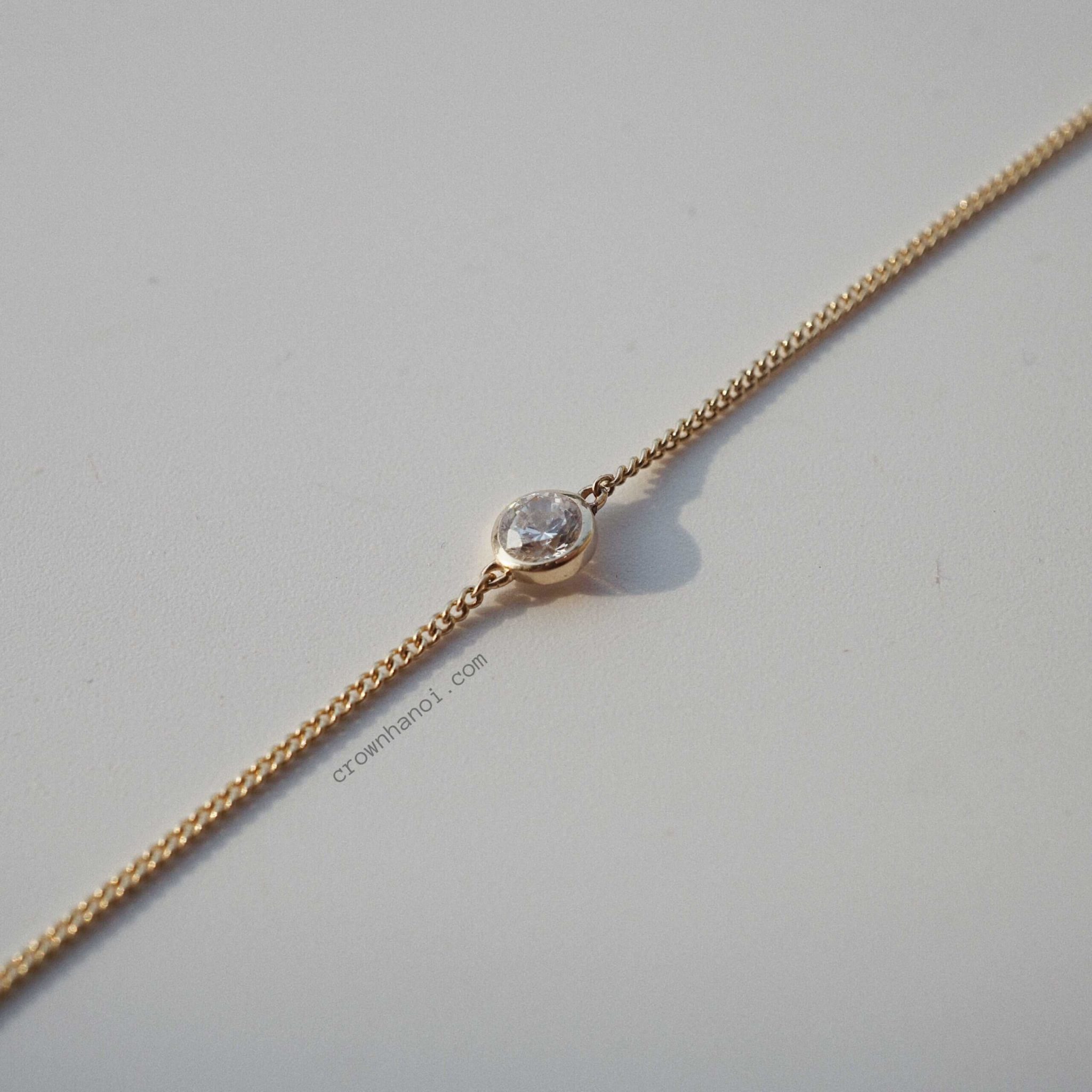 STONE CURB BRACELET – CROWN