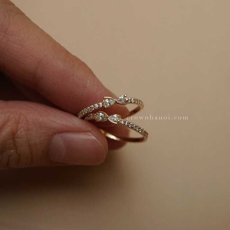 BOW TULIP PAVE RING – CROWN